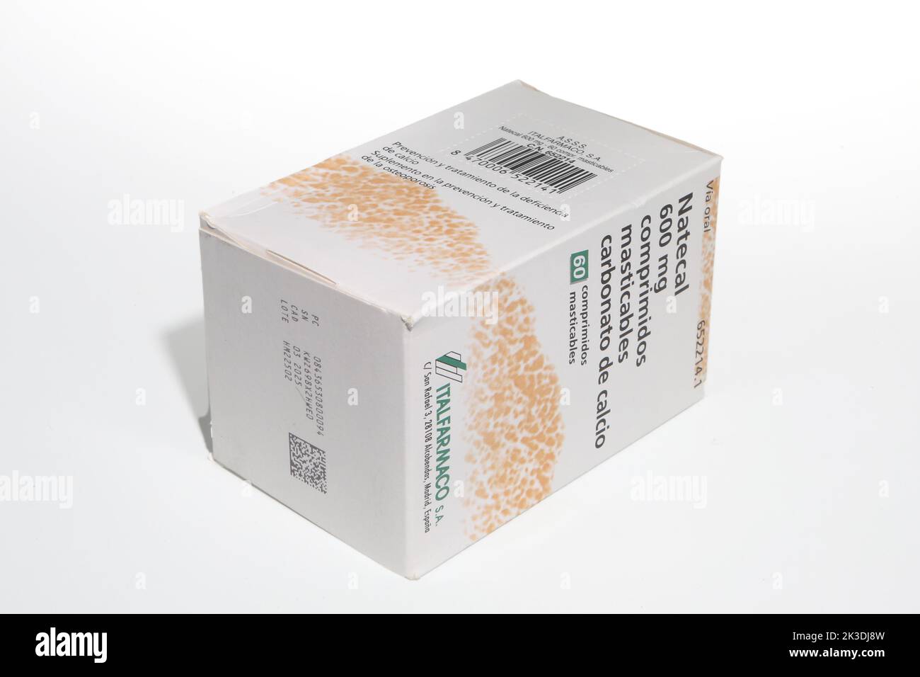 NATECAL 600 mg CHEWABLE TABLETS Stock Photo - Alamy