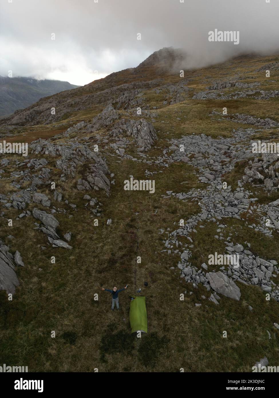 The Miners Track. Glyder fach. Snowdonia National Park. Wales. UK Stock ...