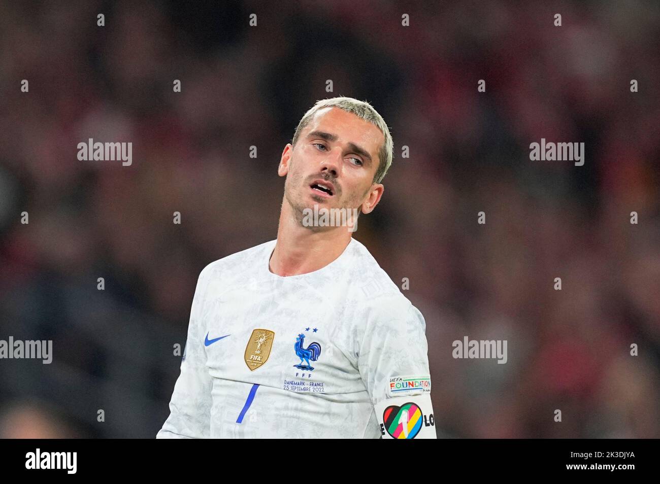 Parken, Copenhagen, Denmark. 25th Sep, 2022. Antoine Griezmann (France ...