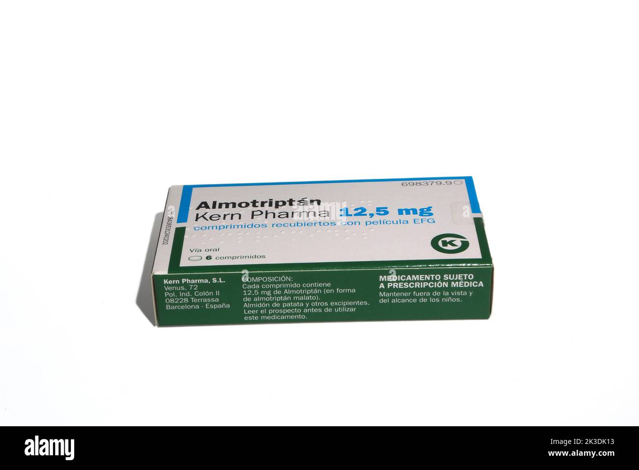 ALMOTRIPTAN KERN PHARMA 12 Stock Photo - Alamy