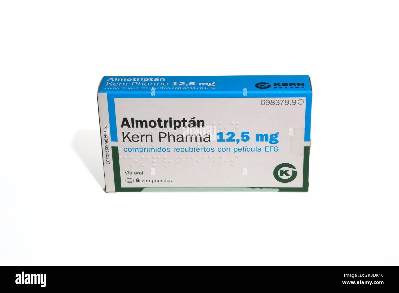 ALMOTRIPTAN KERN PHARMA 12 Stock Photo - Alamy