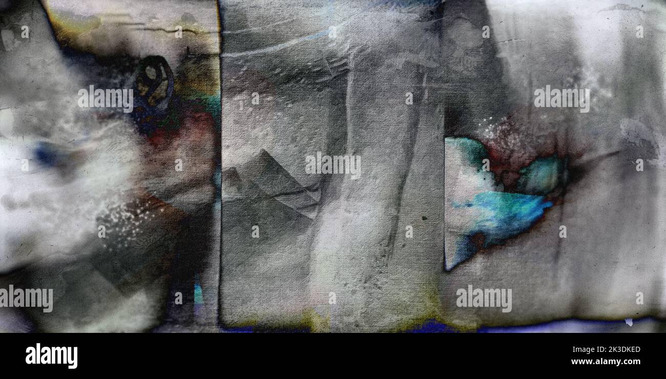 Abstract painting background in muted colors. 3D rendering Stock Photo ...