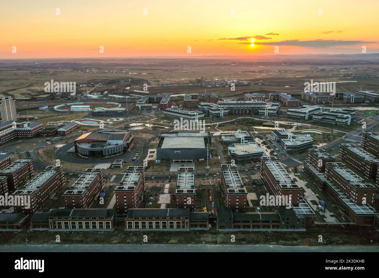 Aerial photo shows closed hi-res stock photography and images - Alamy