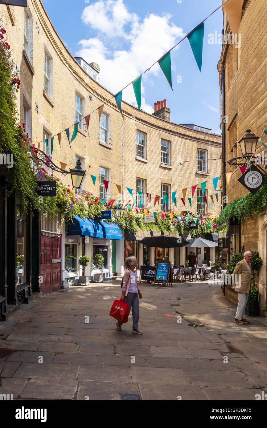 Rose Crescent Cambridge on a Bright and Sunny September Morning Stock ...