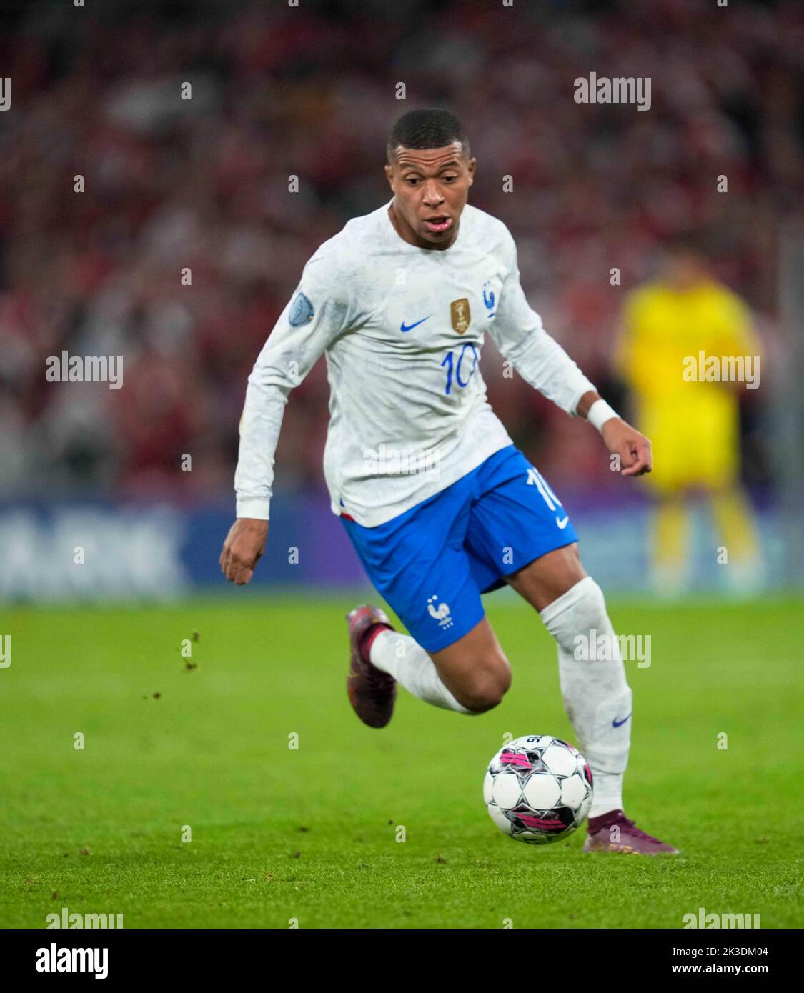 Parken, Copenhagen, Denmark. 25th Sep, 2022. Kylian Mbappé (France ...