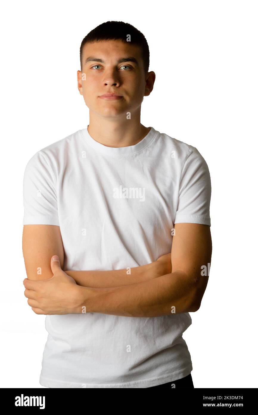 Portrait of a 19 year old teenage boy Stock Photo - Alamy