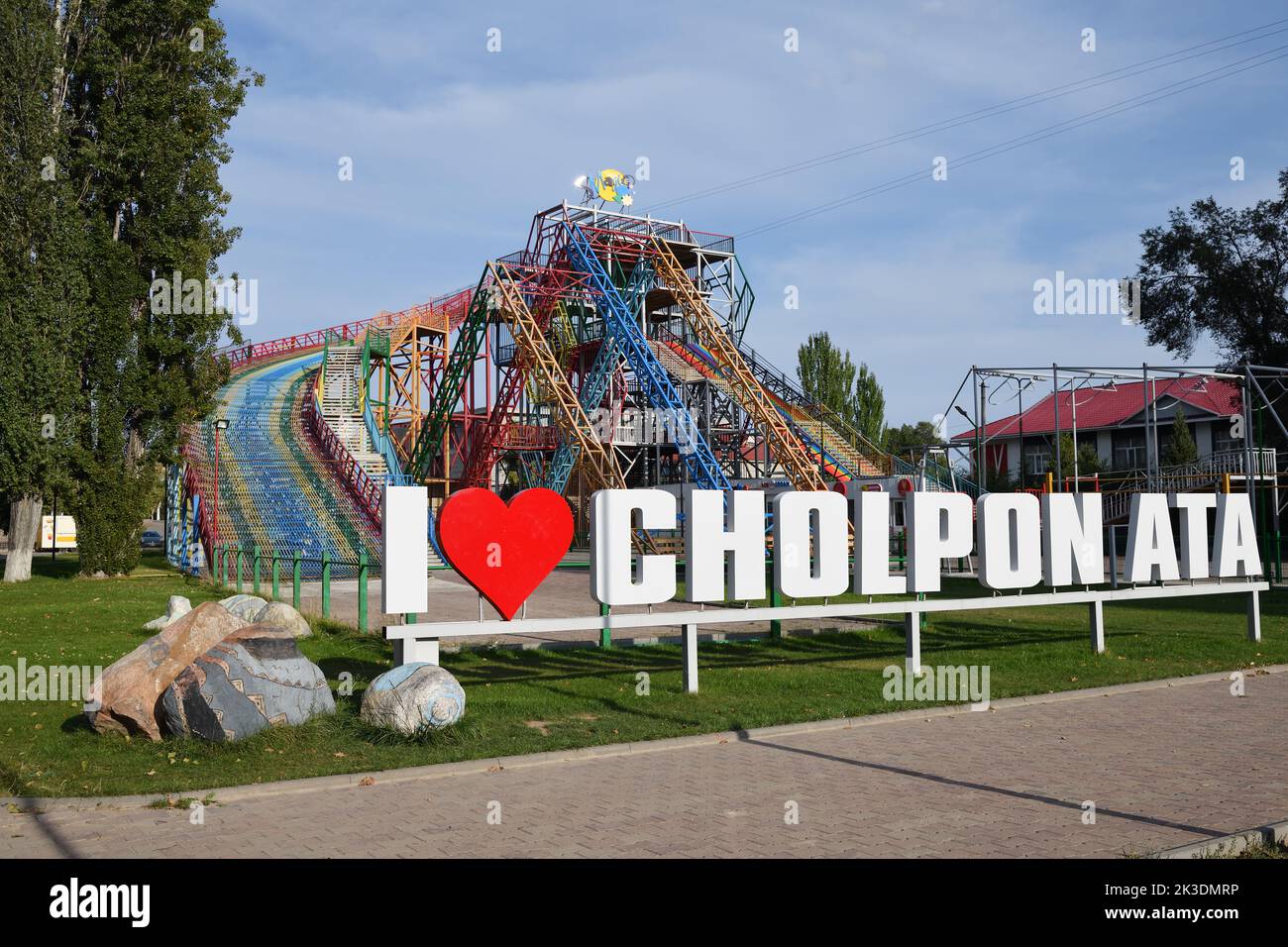 Cholpon-Ata, Kyrgyzstan — September 17, 2022: Cholpon-Ata is a resort ...