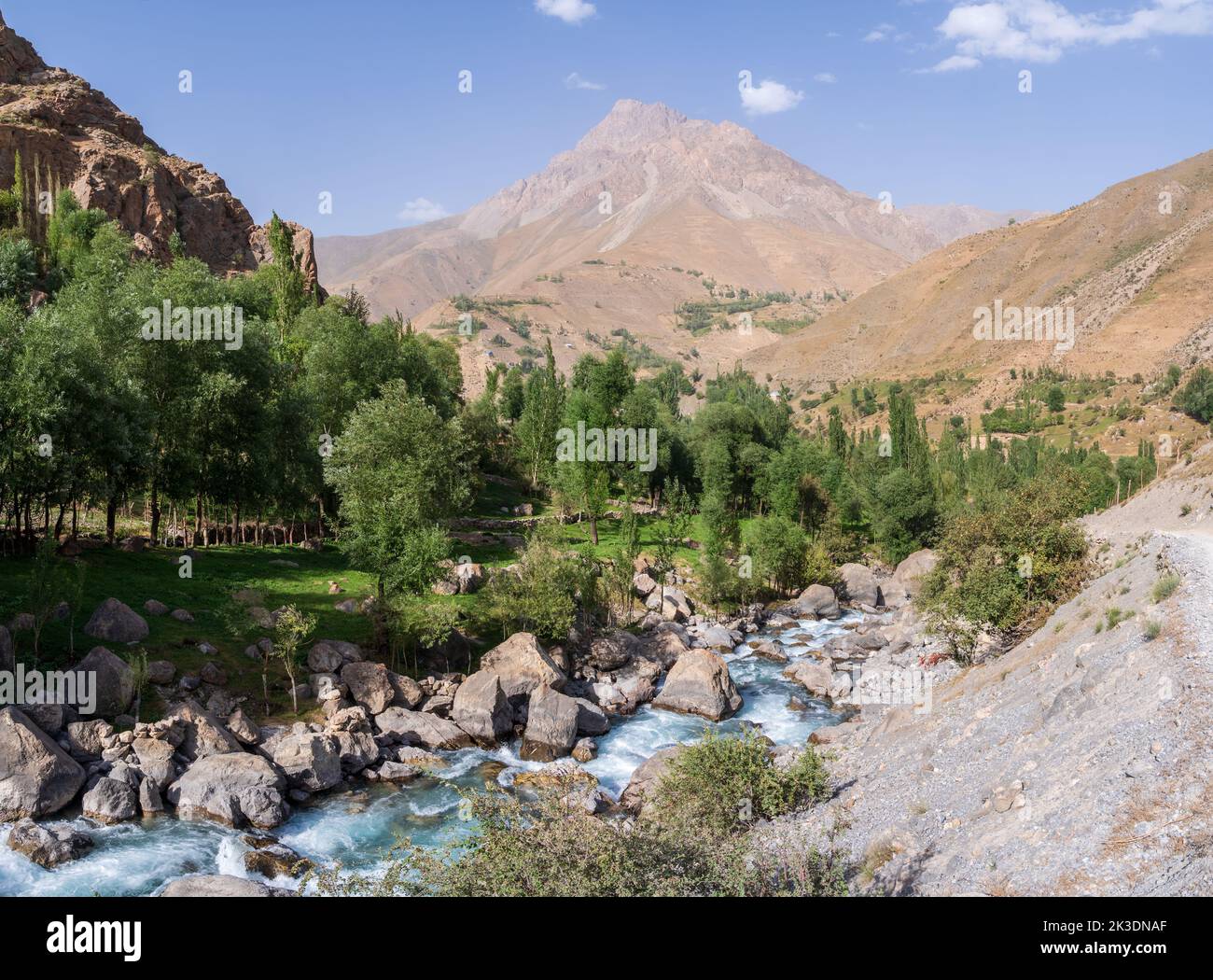 Scenic Mountain Landscape Panorama In The Marguzor Seven Lakes Area