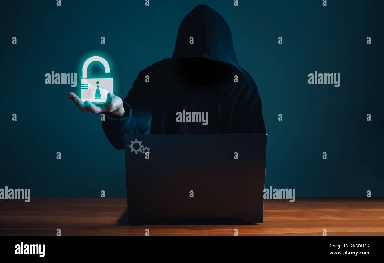 Hacker anonymous mask typing on hi-res stock photography and images - Alamy
