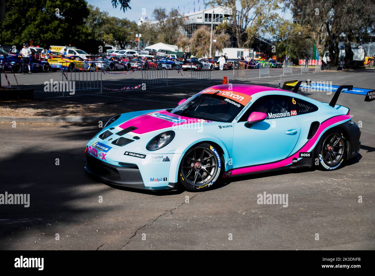 The luxurious cars at the Porsche Carrera cup down at Albert Park ...