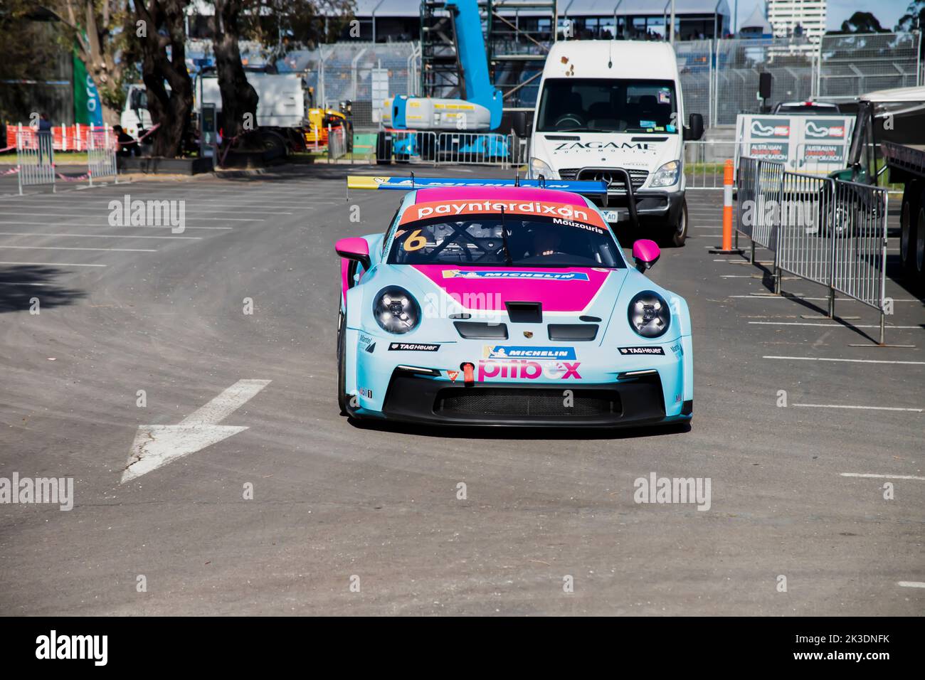 The luxurious cars at the Porsche Carrera cup down at Albert Park ...