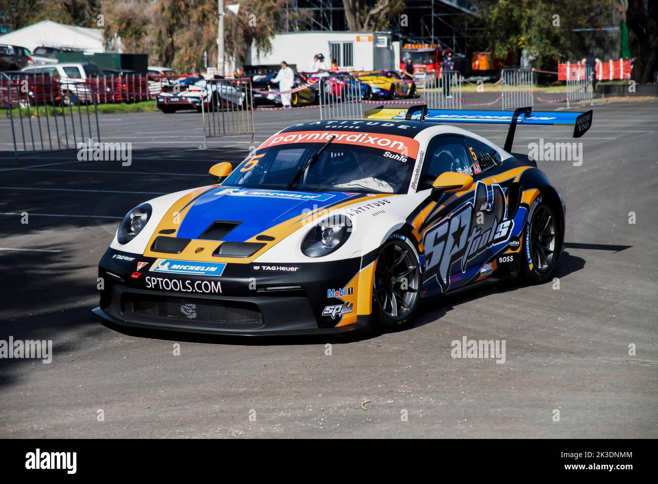 The Porsche Carreras getting ready for the Porsche Carrera cup at ...