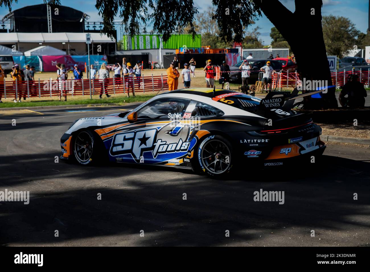 The Porsche Carreras getting ready for the Porsche Carrera cup at ...