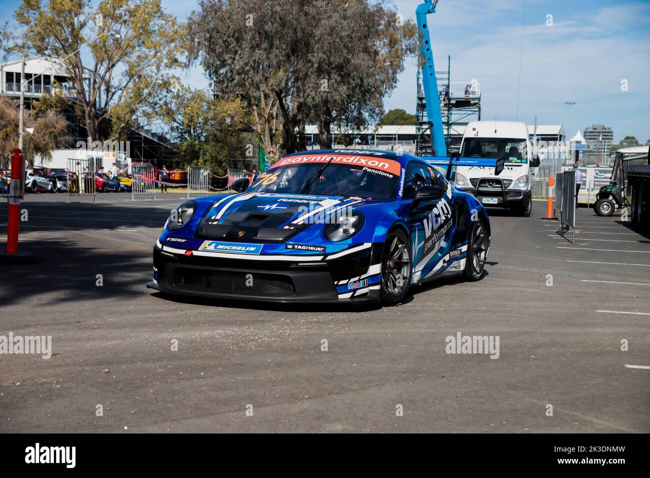 The Porsche Carreras getting ready for the Porsche Carrera cup at ...