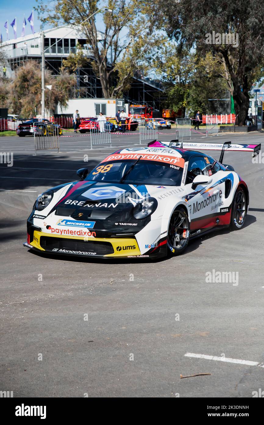 The Porsche Carreras getting ready for the Porsche Carrera cup at ...