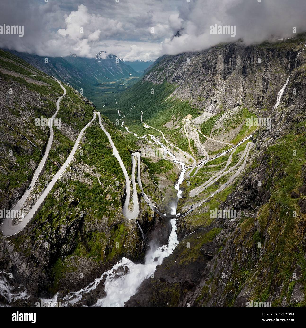 Trollstigen mountain road & Øvstestølbrua, Rauma, Møre og Romsdal ...