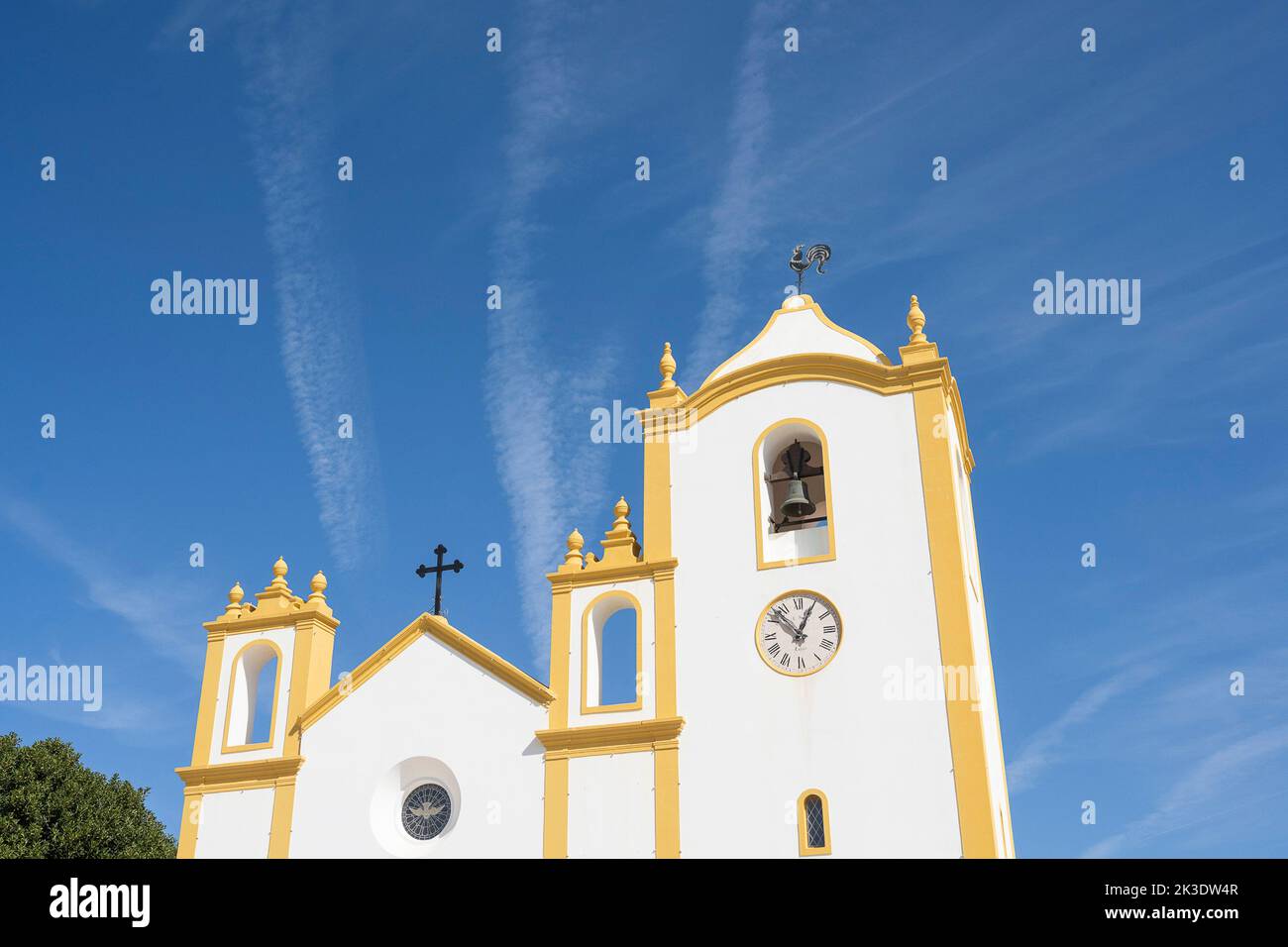 Portugal, region of the Algarve, Praia da Luz: Church of Nossa Senhora ...