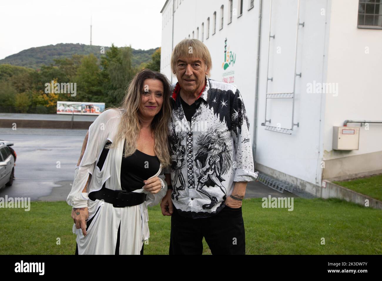 Daniela Ulrich aka Daniela Alfinito mit ihrem Vater Bernd Ulrich von ...