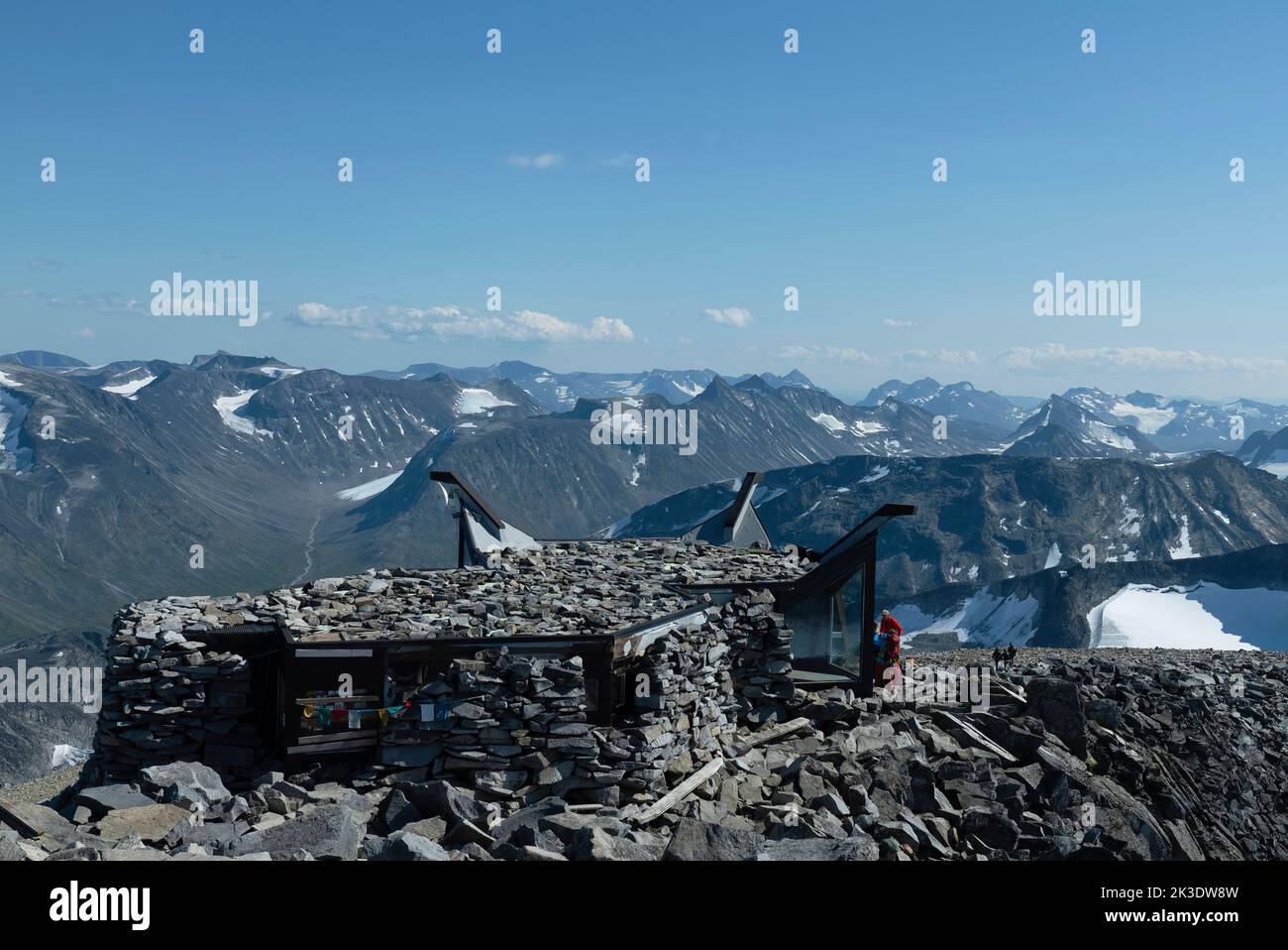 View from summit galdhopiggen hi-res stock photography and images - Alamy