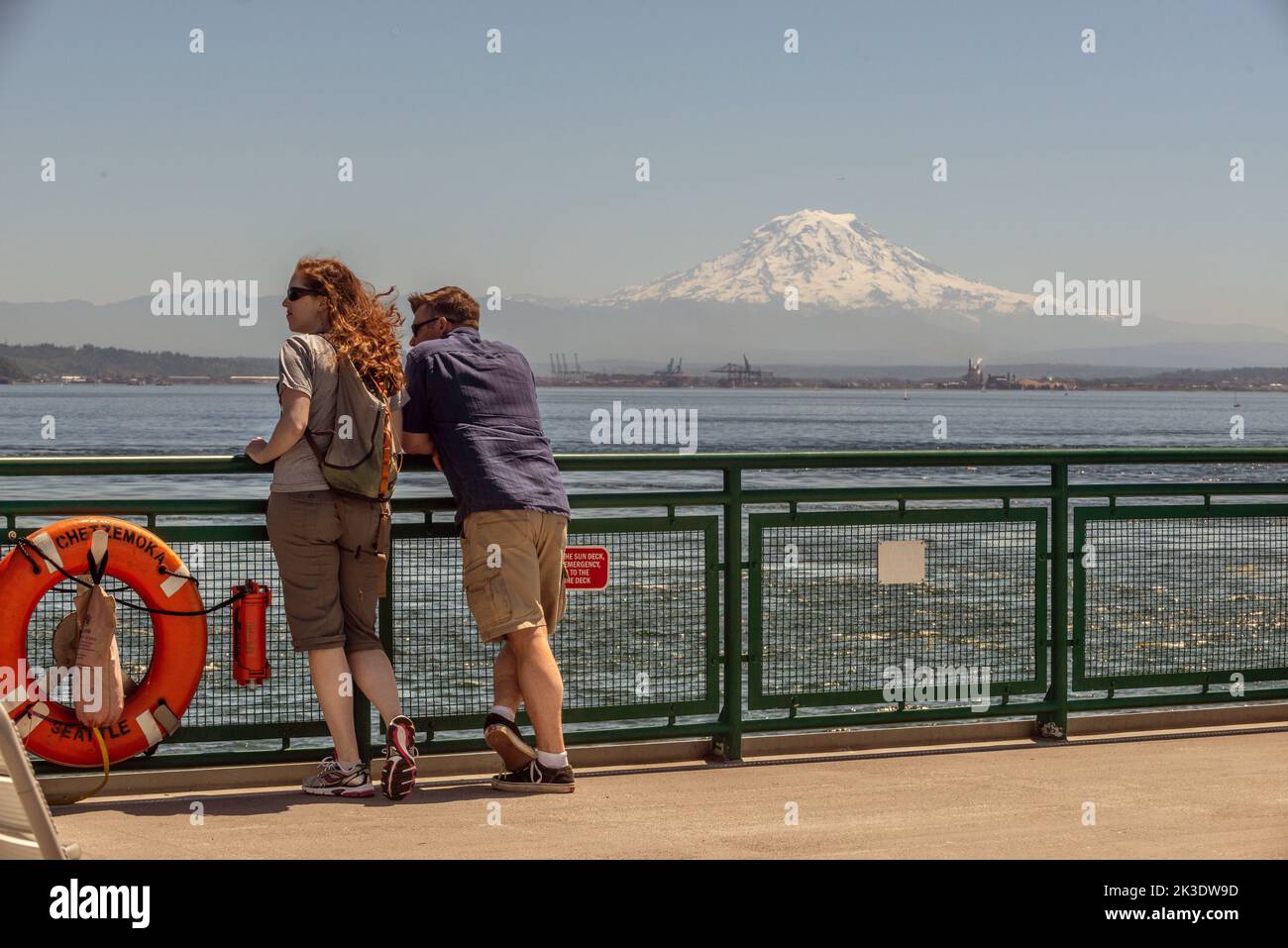 Seattle, June 7th 2015: On board the ferry from Point Defiance to ...