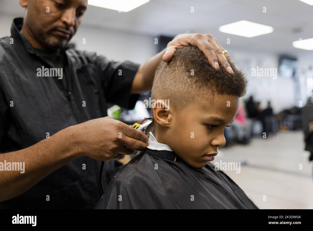 African boy profile hi-res stock photography and images - Alamy
