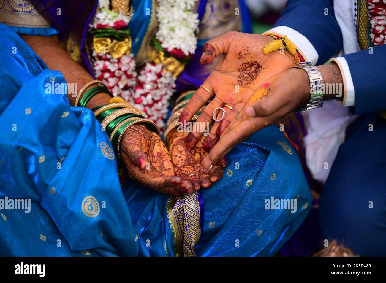 hindu wedding program in india with traditional format Stock Photo - Alamy