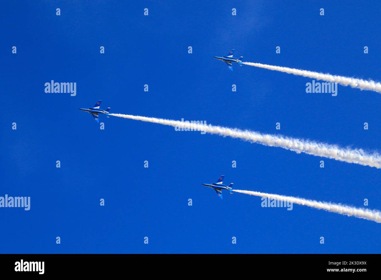 Japanese aerobatic team Blue Impulse display Stock Photo - Alamy