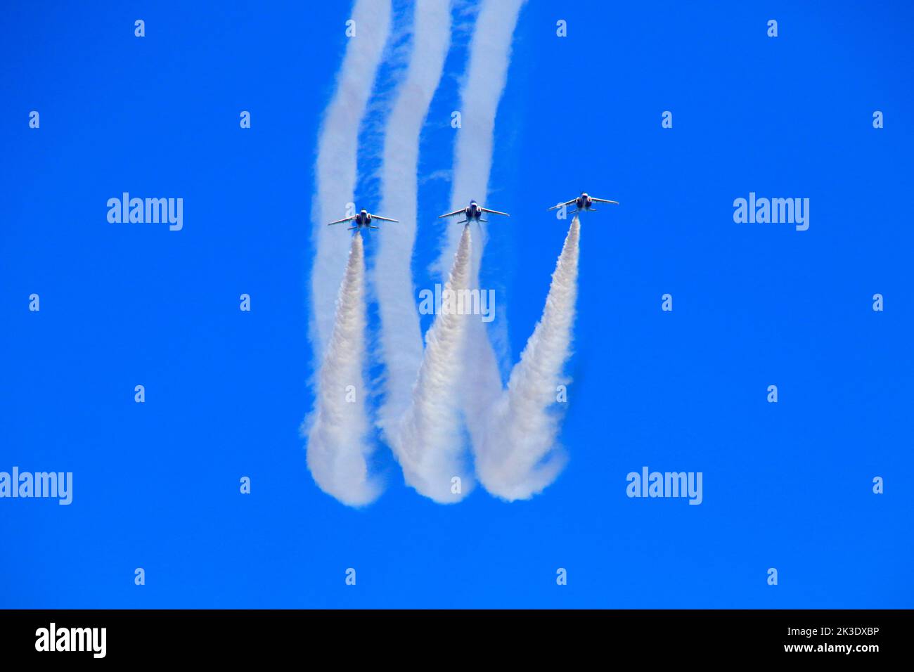 Japanese aerobatic team Blue Impulse display Stock Photo - Alamy