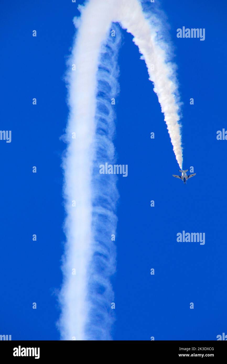 Japanese aerobatic team Blue Impulse display Stock Photo - Alamy
