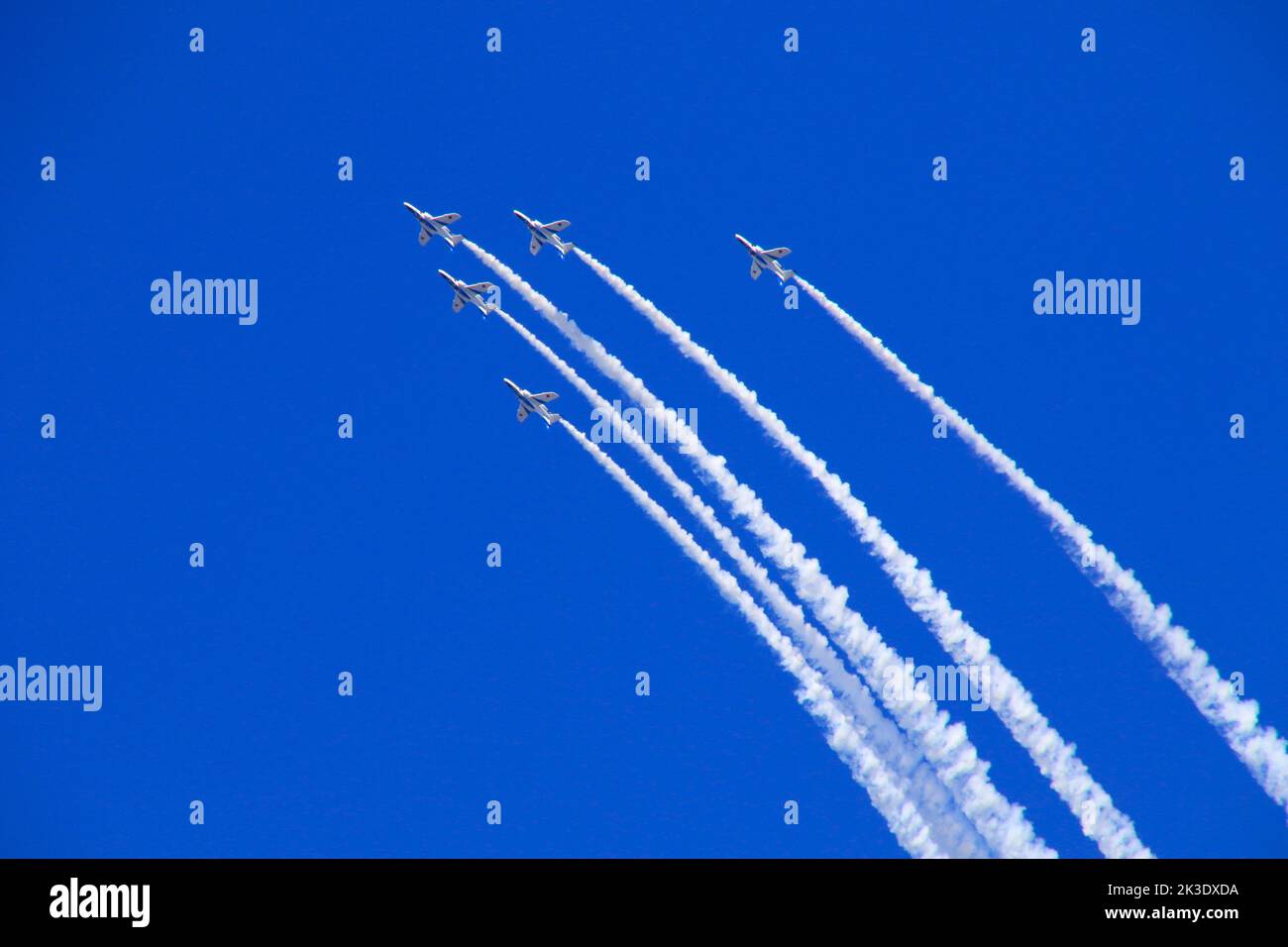 Japanese aerobatic team Blue Impulse display Stock Photo - Alamy