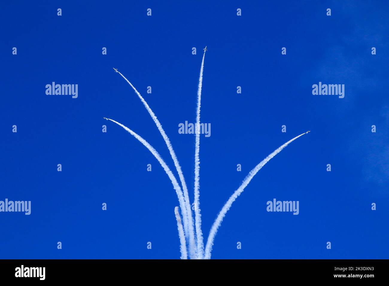 Japanese aerobatic team Blue Impulse display Stock Photo - Alamy