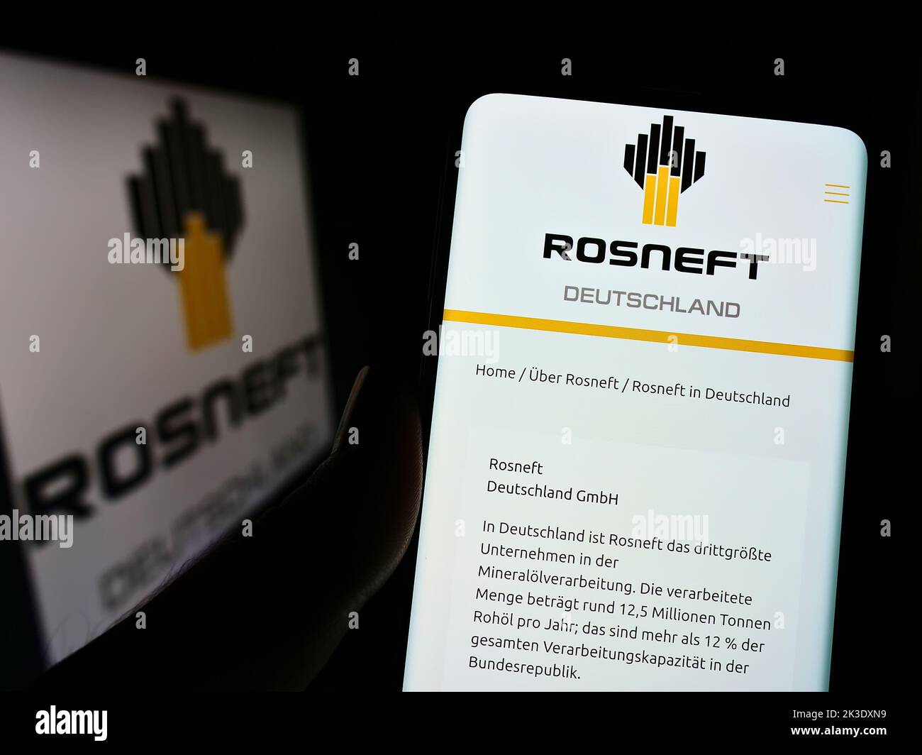 Rosneft deutschland gmbh hi-res stock photography and images - Alamy