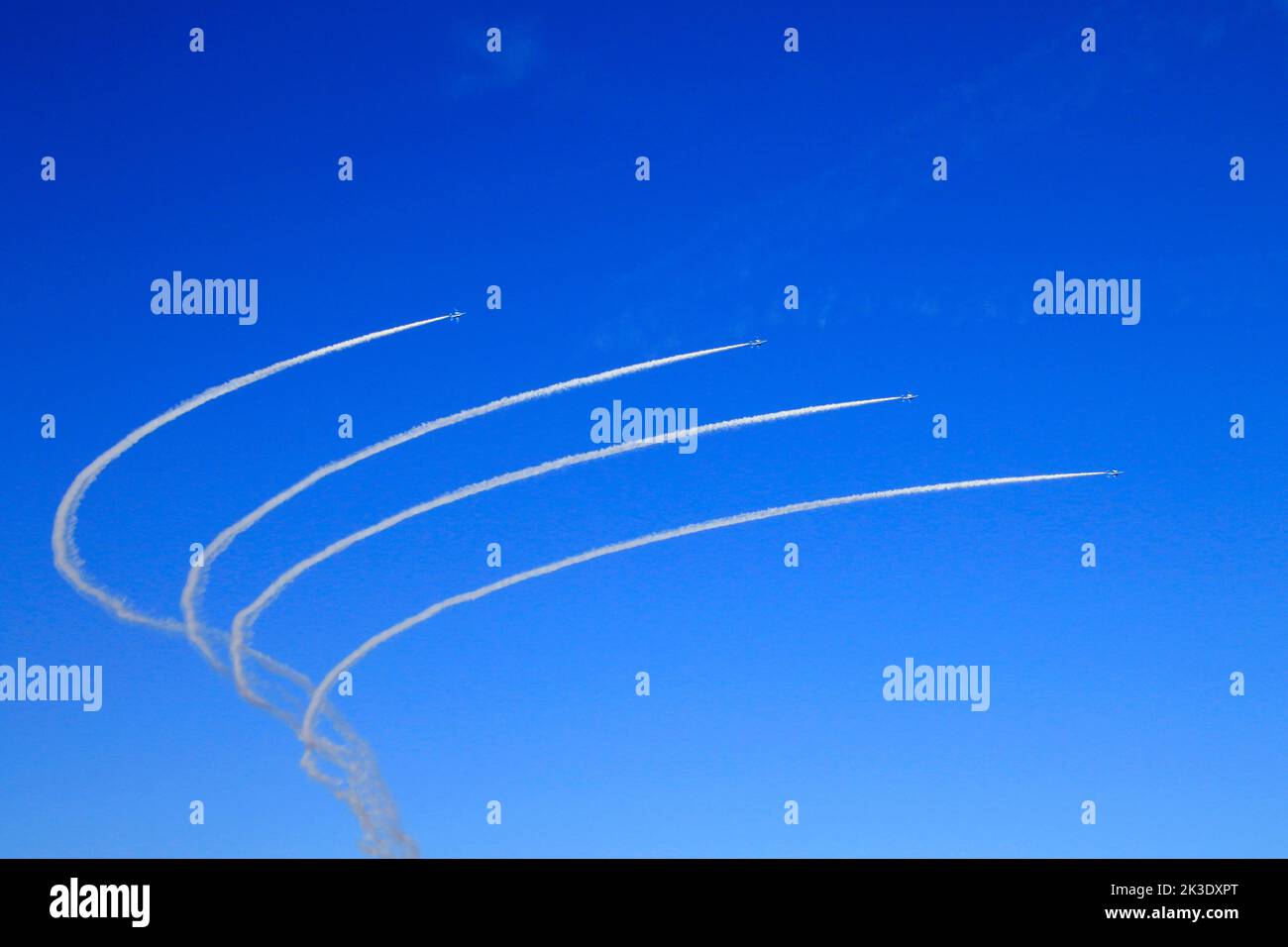 Japanese aerobatic team Blue Impulse display Stock Photo - Alamy