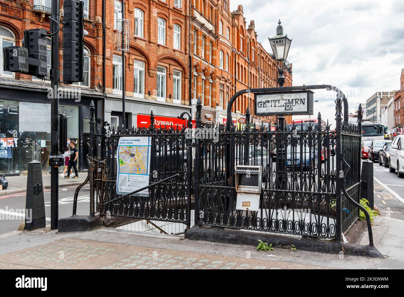 Gents' public convenience, or toilet, now disused, in Camden Town ...
