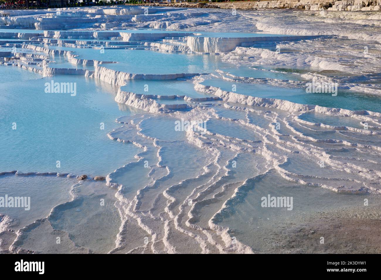 Pamukkale travertine terraces, Denizli, Turkey Stock Photo - Alamy