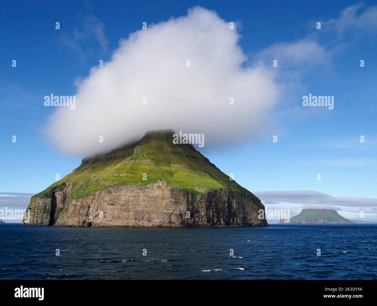 Litla and Stora Dimun from Suðuroy ferry, Faroes Stock Photo - Alamy