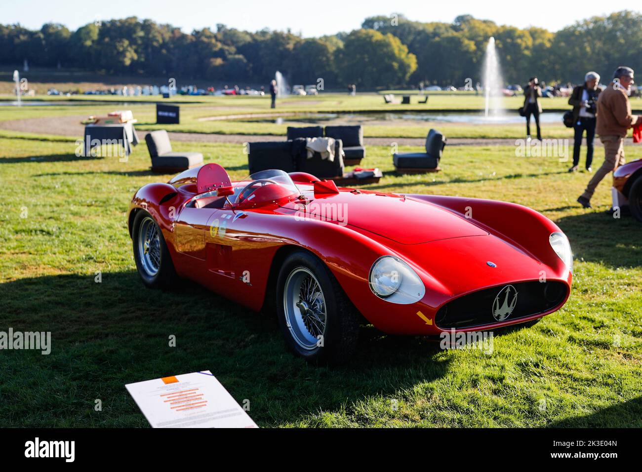 Maserati 300 S 1955 during the 6th edition of the Chantilly Arts ...