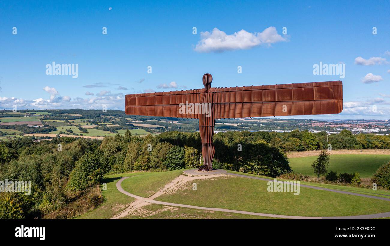 TYNE AND WEAR: Angel of the North near Gateshead in the UK Stock Photo ...