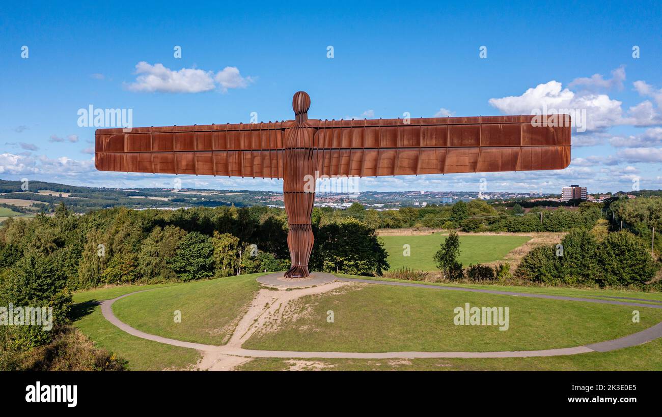 TYNE AND WEAR: Angel of the North near Gateshead in the UK Stock Photo ...