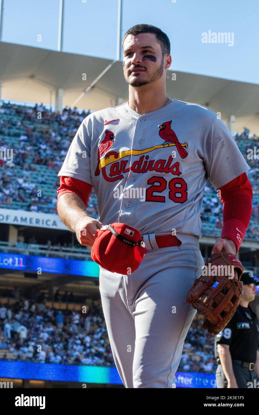St. Louis Cardinals third baseman Nolan Arenado (28) during the seventh ...