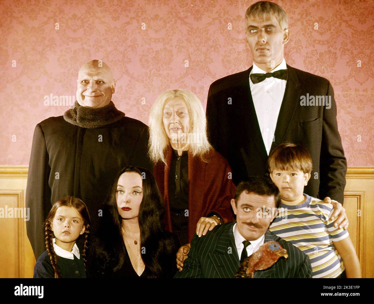 Lisa Loring, Carolyn Jones, John Astin, Ken Weatherwax, Ted Cassidy ...