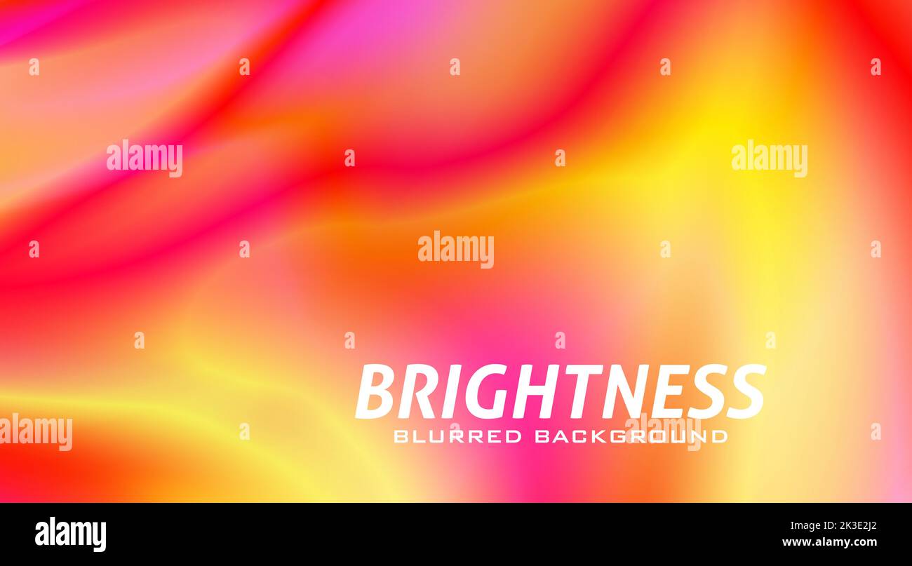 Brightness. Abstract brilliant red and yellow blurred background with ...