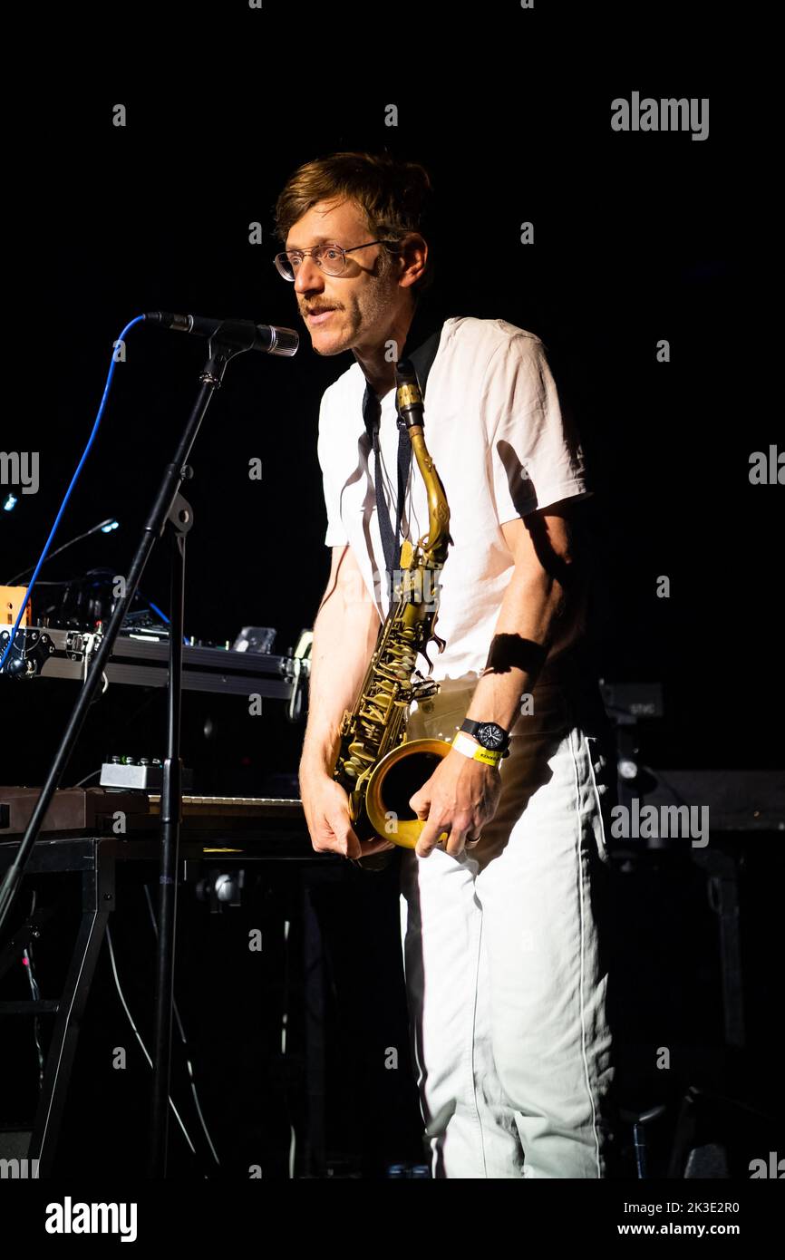 Robert Stillman perfoms at the Montreux Jazz Festival, on July 12, 2022 ...