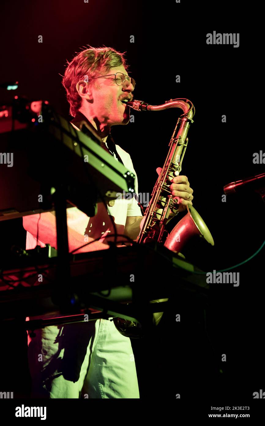 Robert Stillman perfoms at the Montreux Jazz Festival, on July 12, 2022 ...