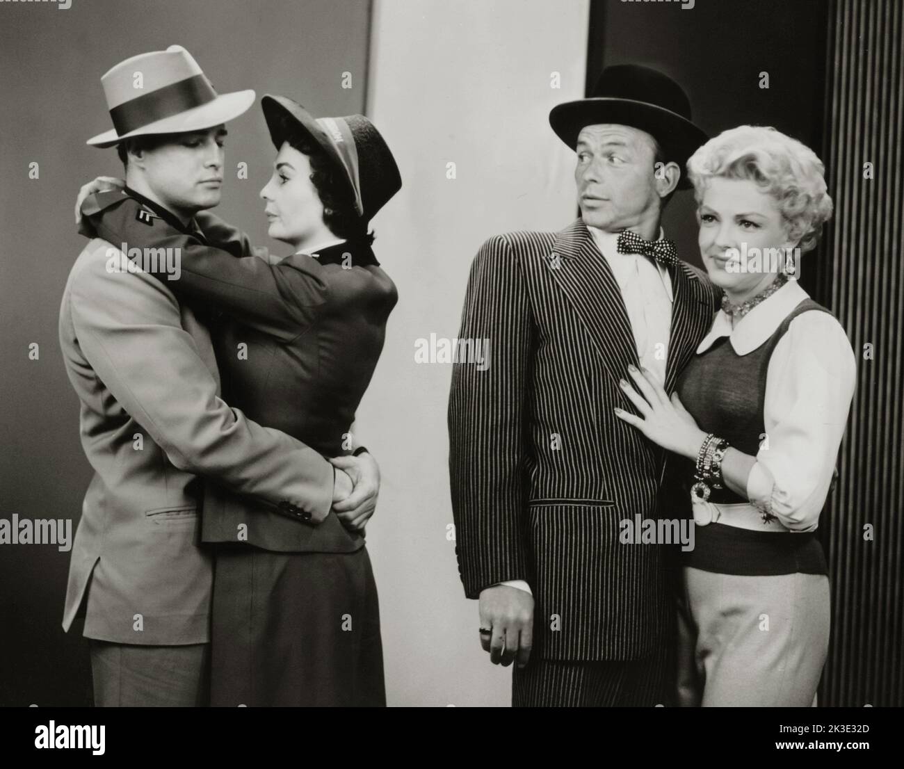 Marlon Brando, Jean Simmons, Frank Sinatra, Vivian Blaine, "Guys and ...