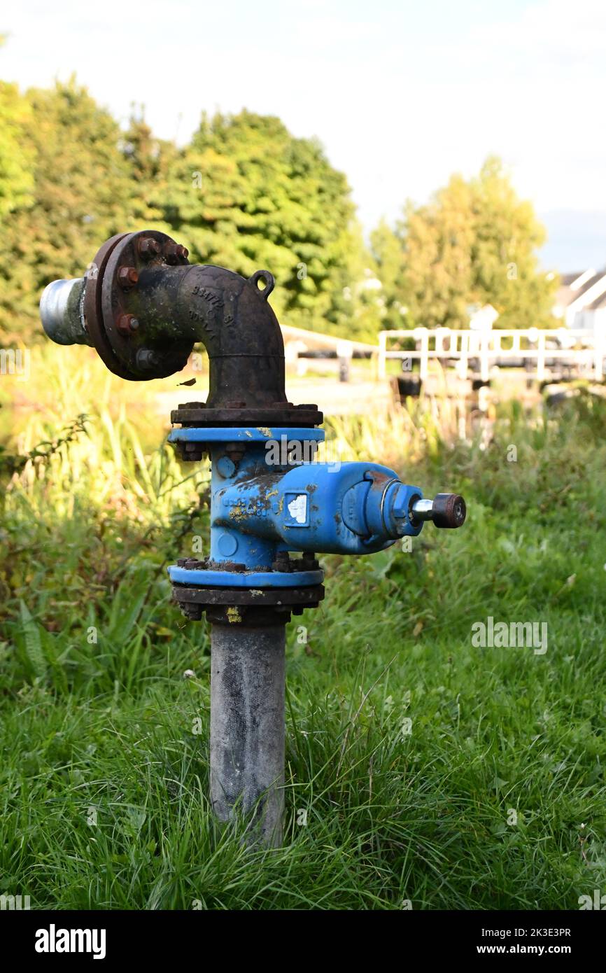 Water hydrant, River Barrow, Athy, County Kildare, Ireland Stock Photo ...