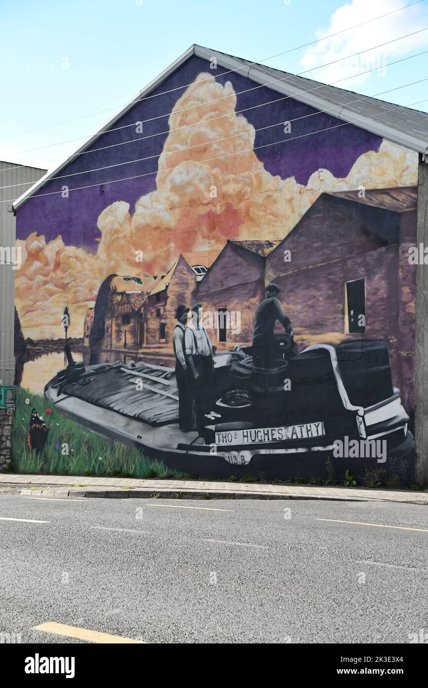 Graffiti on wall, Athy, County Kildare, Ireland Stock Photo - Alamy