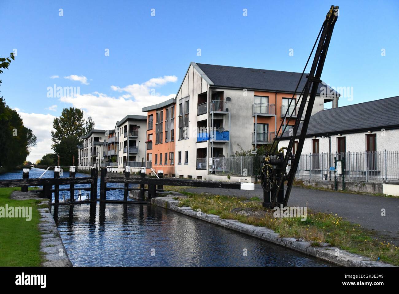 Canal, River Barrow, Athy, County Kildare, Ireland Stock Photo - Alamy