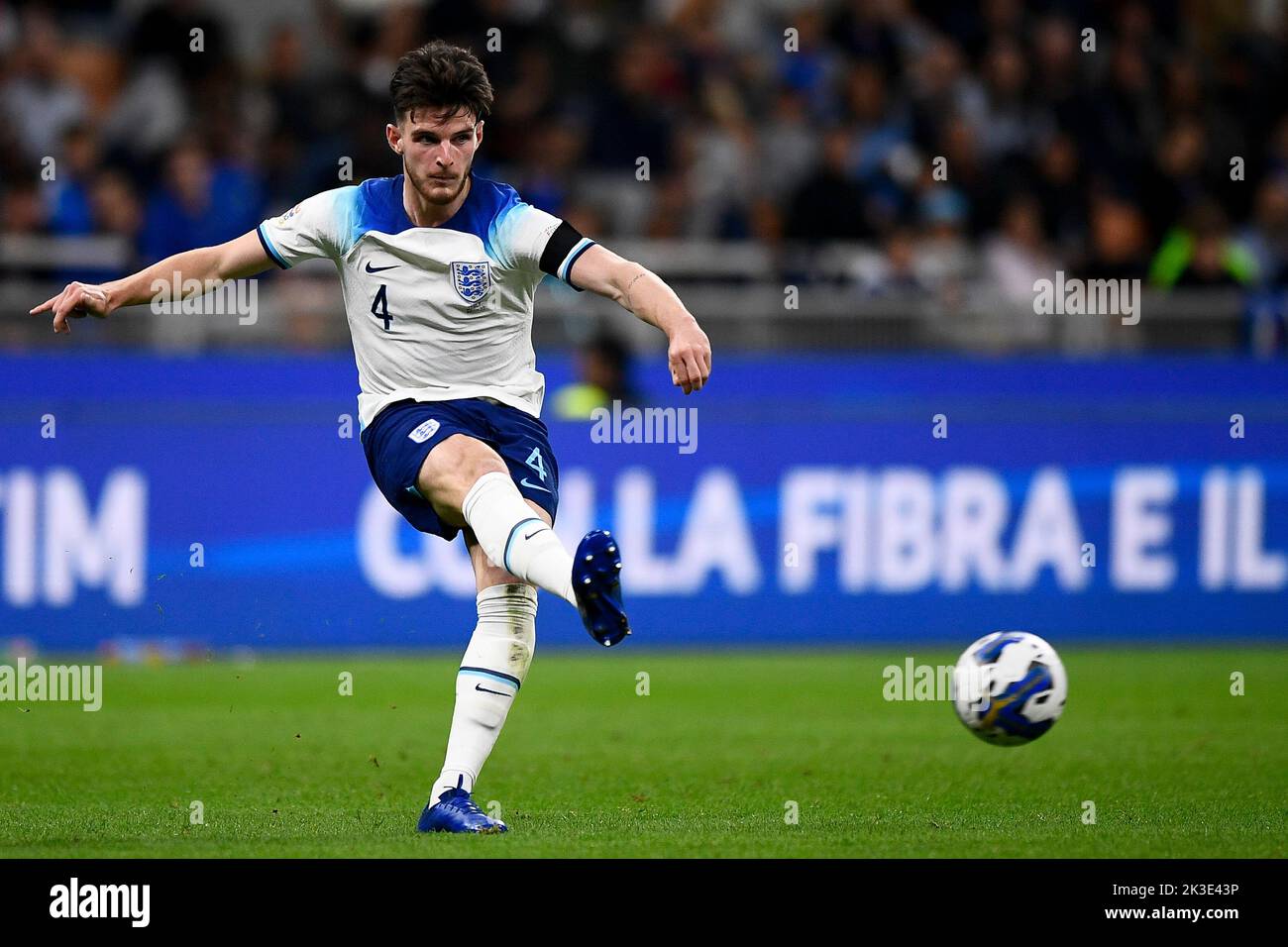 Milan, Italy. 23 September 2022. Declan Rice of England in action ...