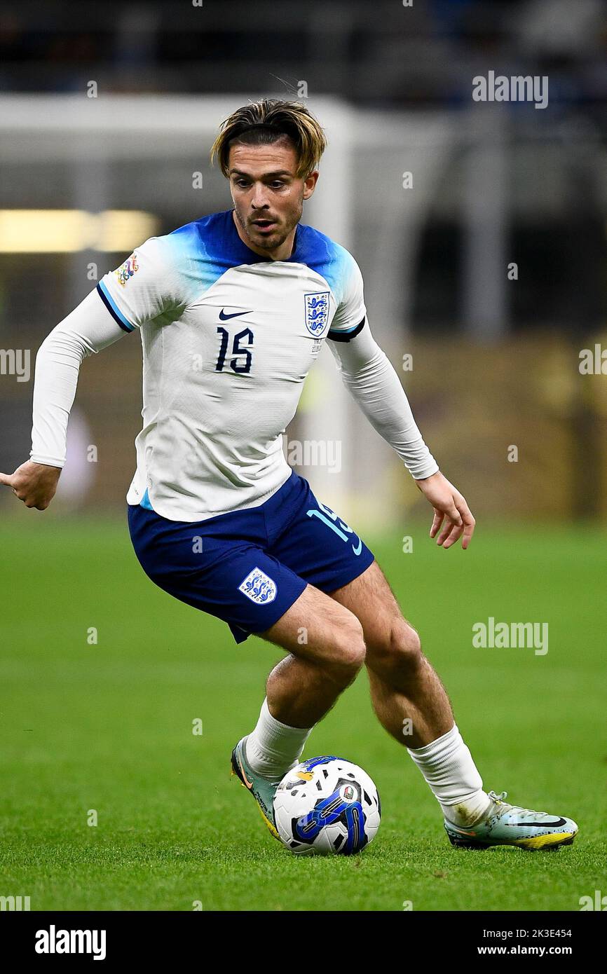 Jack grealish football action hi-res stock photography and images - Alamy